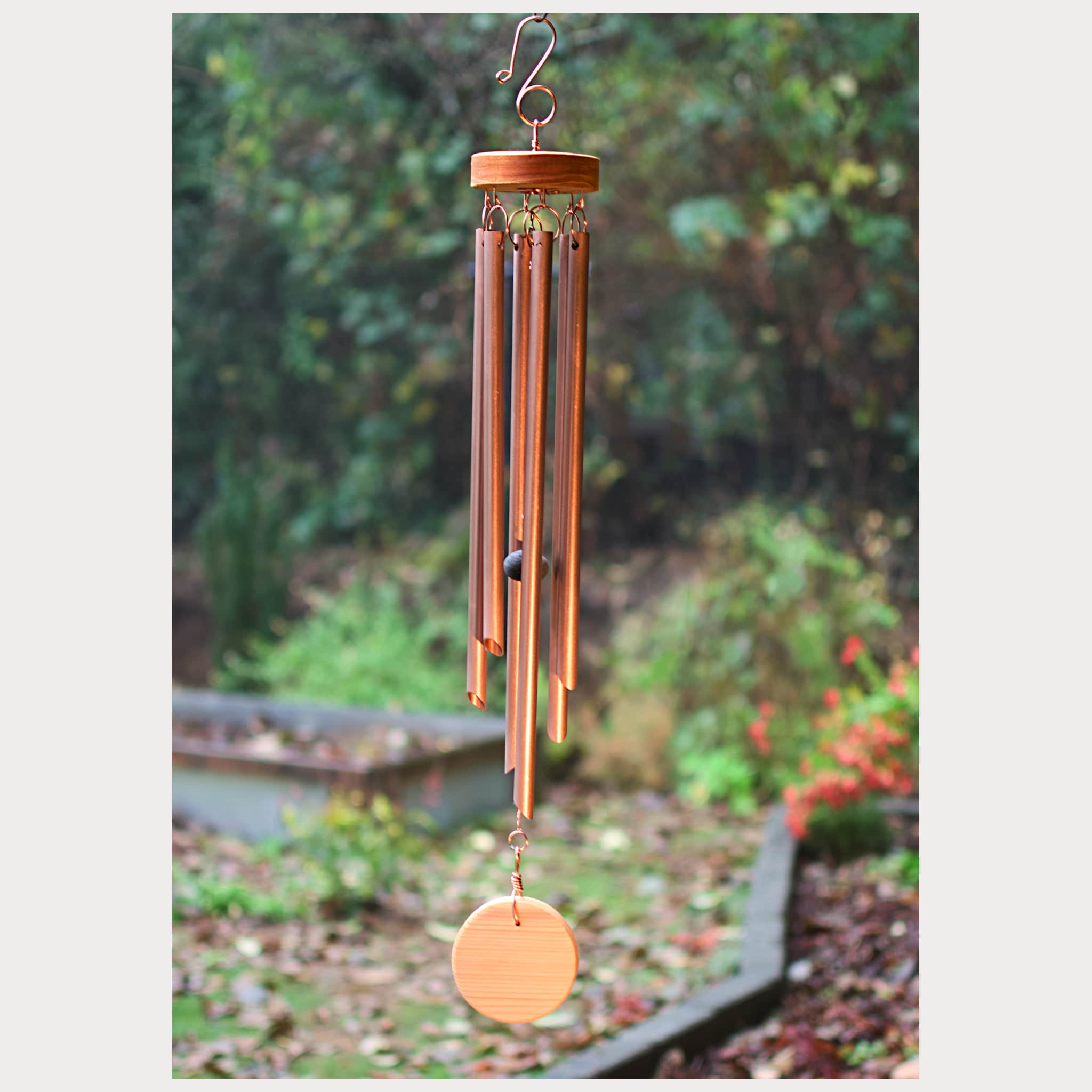 Handcrafted Large Copper Wind Chime with Soothing Tones - Free Engravi ...